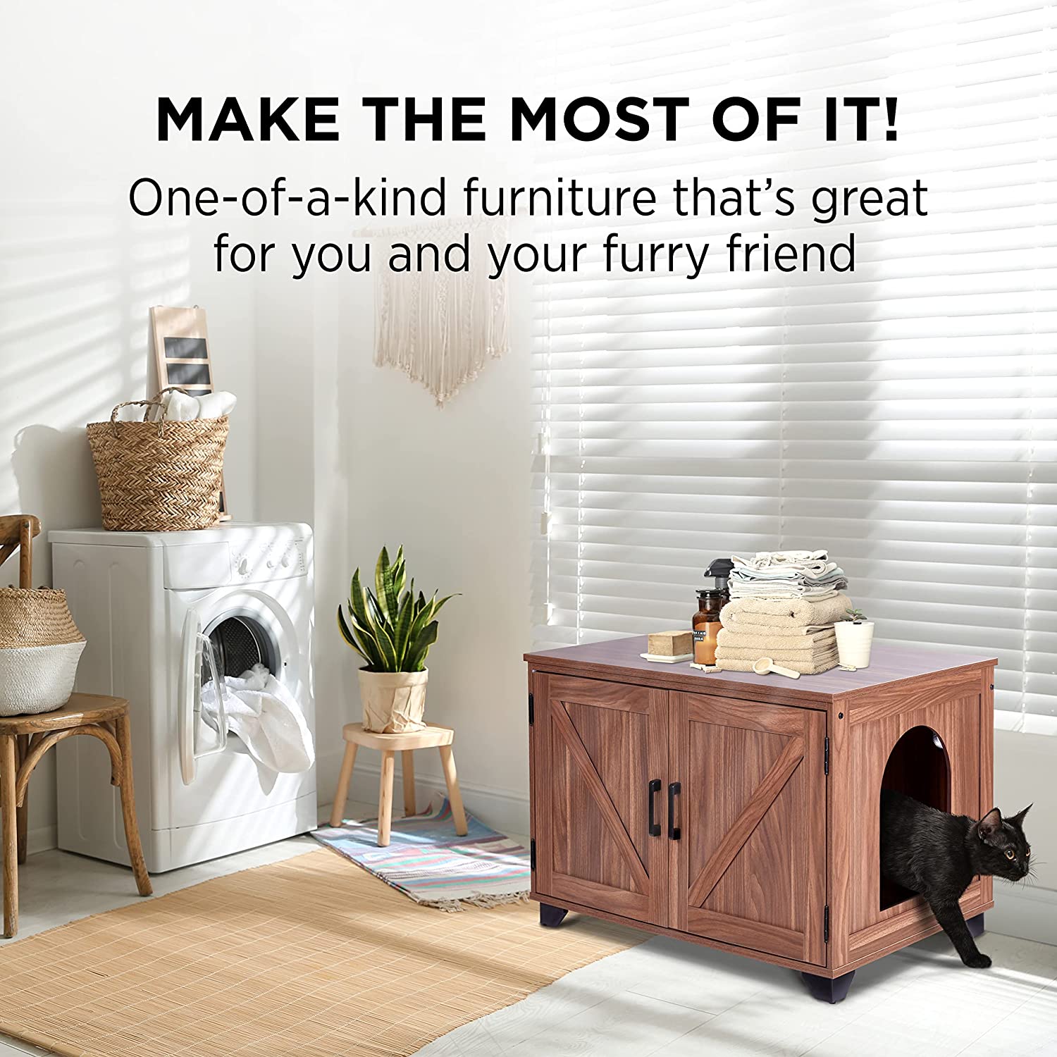 Large Cat Litter Box Cabinet Arf Pets